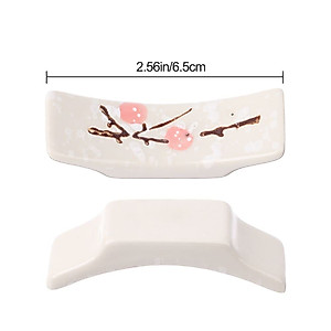 Japanese Style Ceramic Chopstick Rest Creative Chopsticks Holder Spoon Rack Knife Fork Holder for Kitchen Restaurant Hotel Home Decor(Blue)