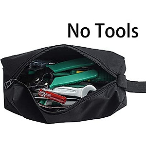 3/5 Pcs Small Tool Pouches Zipper Tool Pockets Carpenter Canvas Tool Bag Organizers Storage Bags for Screwdriver Pliers Woodworker Screw Nail