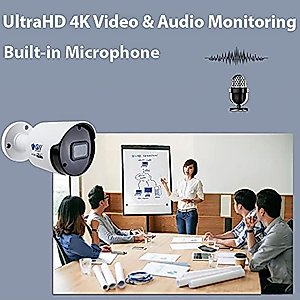 GW Security 5MP 1920P Security Camera System with AI Face/Human/Vehicle Detection, 16CH 4K DVR and 16 x 5MP 2592TVL Microphone Home Coaxial CCTV Camera, Smart AI Playback, Email Alert, 4TB Hard Drive