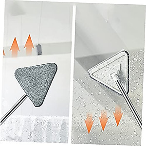 Baluue 12 Pcs Triangle Mop Head Microfiber Mops Commercial Mop Head Microfiber Floor Mop Wall Cleaner for Painted Walls Wall Cleaning Mop Wash Mop Head Mop Head Replacement Mop Head Round