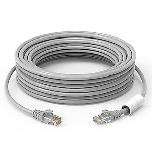 cat6 ethernet Cable 100 ft,Cat 6 Outdoor Ethernet Cable 100 ft Waterproof, Direct Burial,In-Ground High Speed LAN Network, Internet Cord LAN Cable 100ft Cat6 1000Mbit/s poe Camera ethernet Cable 1PCS