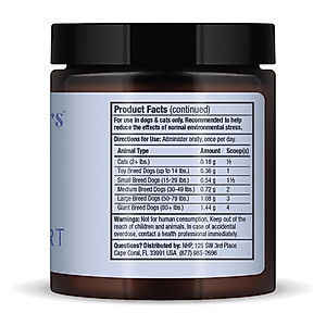 Bark & Whiskers Stress Support for Dogs & Cats, 1.29 Oz. (36.8 g), 5 Adaptogenic Herbs, Promotes Calmness, Veterinarian Formulated, Non-GMO, Dr. Mercola