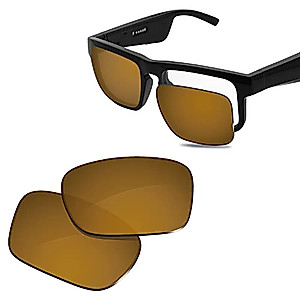 Glintbay 100% Precise-Fit Replacement Sunglass Lenses for Bose Tenor BMD0010 - Polarized Bronze Gold Mirror