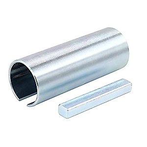 1'' to 1 1/8 inch 1/4" Extended Key Gas Engine Pulley Crank Shaft Sleeve Adapter Bushing Sheave & Key