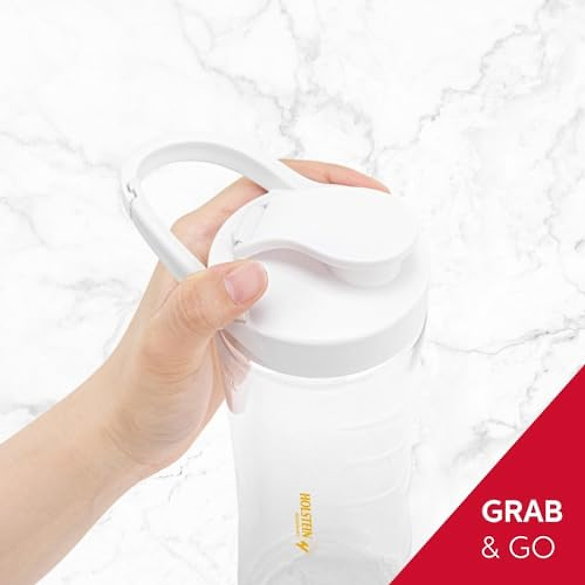 Holstein Housewares Personal Blender - Creamily Smooth Shakes and Smoothies, BPA-Free 20oz To-Go Cups, Golden Elegance Design, 250W