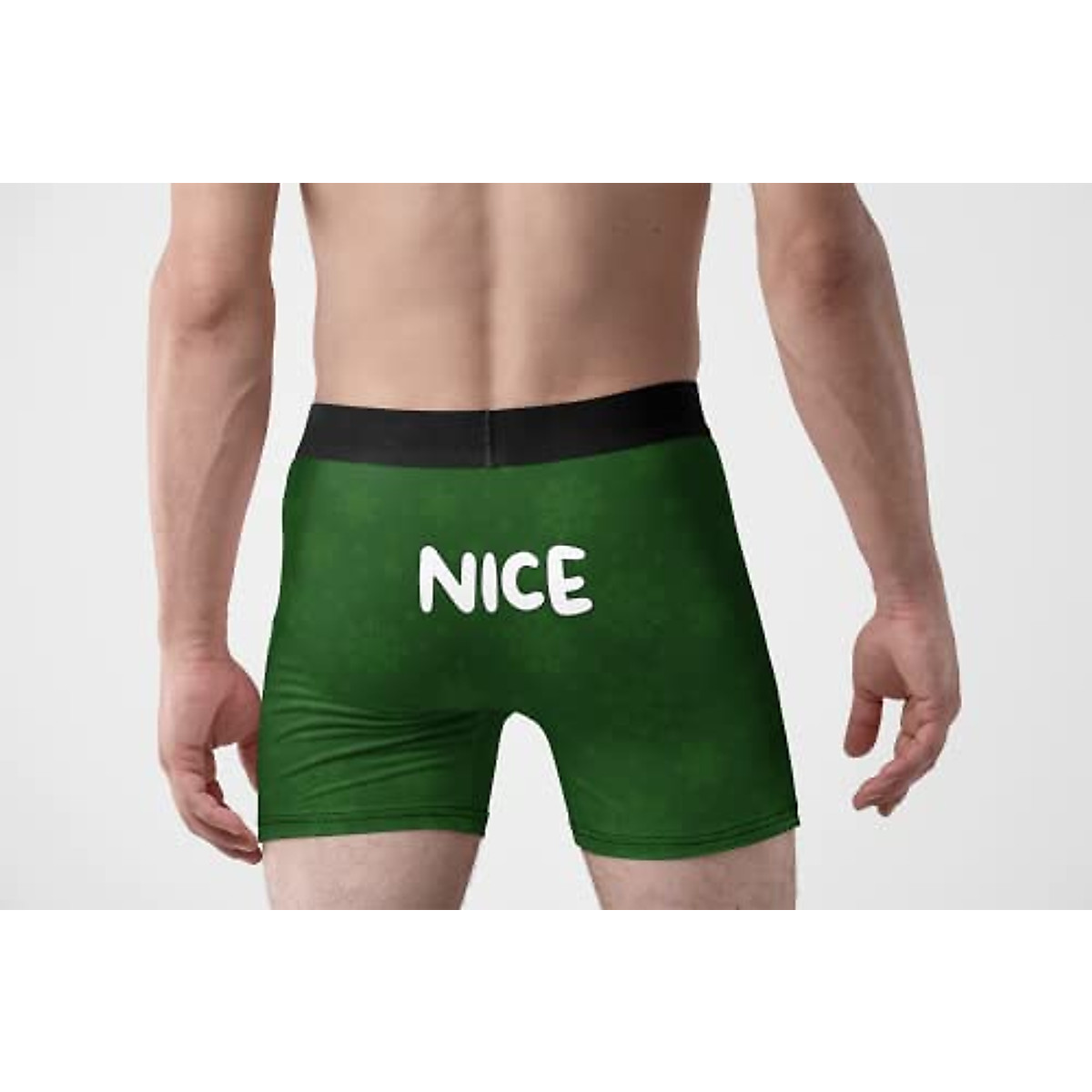 Mens Naughty Nice Funny Boxer Briefs Underwear Christmas Xmas Novelty Gift - Medium