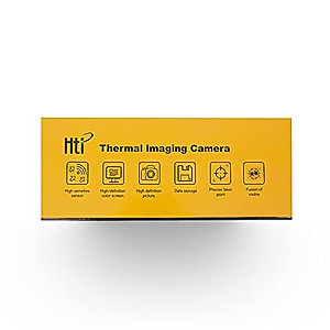 256X192 Higher IR Resolution HT-18+ Handheld Thermal Camera from HTI - Newest Update, IR Resolution Improved to 256x192 with 25 HZ, 300,000 Pixels, Easy to Read 3.2" Color Display, Includes Battery