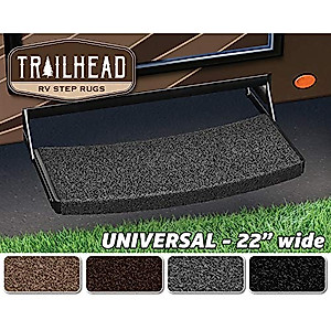 Prest-O-Fit 2-0223 Obsidian Black RV Step Rug