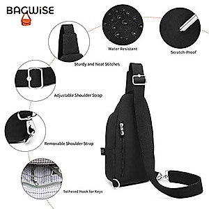 Crossbody Bags for Women, Crossbody Purse Bag, Sling Bag, Lightweight and Compact (Black)