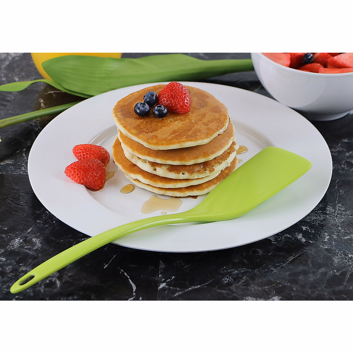 Calypso Basics by Reston Lloyd Melamine Utensil Set, 4-Piece, Lime