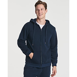 3 Pack: Men’s Fleece Mens Hoodie Long Sleeve Full Zip Up Hoodies for Men Windbreaker Jacket Sweatshirt Workout Running Sports Casual Outdoor Hiking Performance Active Gym Athletic Pullover Set 4, XXL