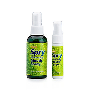Spry Xylitol Moisturizing Bad Breath Mouth Spray, Bad Breath Treatment Oral Breath Spray with Natural Spearmint, 4.5 fl.oz (Pack of 1)