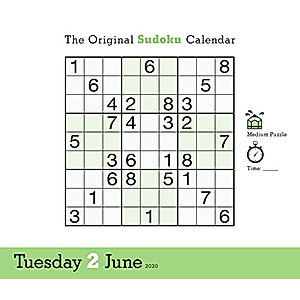 The Original Sudoku Page-A-Day Calendar 2020