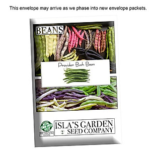 Provider Bush Green Bean Seeds for Planting, 30+ Heirloom Seeds Per Packet, (Isla's Garden Seeds), Non GMO Seeds, Botanical Name: Phaseolus vulgaris, Great Home Garden Gift