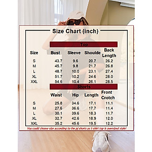 Ekouaer Pajamas 2 Piece Lounge Sets Ribbed Knit Matching Outfits T-shirt Biker Shorts Sleepwear Loungewear Sweatsuits Burgundy Large