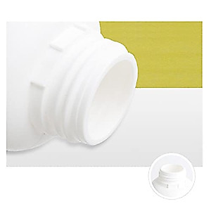 Othmro 2Pcs 1000ml Plastic Lab Cylindrical Chemical Reagent Bottle Small Mouth Laboratory Reagent Polyethylene Bottle Sample Sealing Liquid Storage Container for Food Store White Translucent