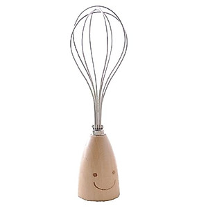 Nagao WY-06 Whisk, Stainless Steel, Wood, Made in Japan
