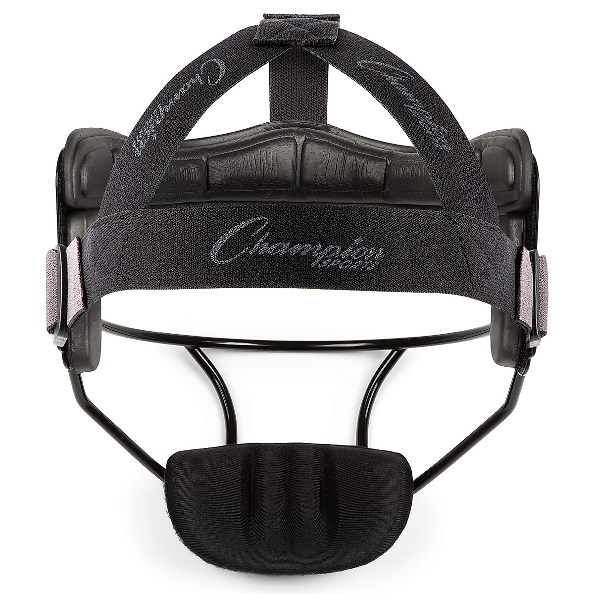 Champion Sports Steel Softball Face Mask - Classic Fielders Masks for Youth - Durable Head Guards - Premium Sports Accessories for Indoors and Outdoors - Black
