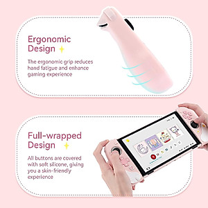 GeekShare Protective Case Compatible with Nintendo Switch OLED Console - Slim Cover Case with Ergonomic Design for Switch Model- Star Wings (For OLED Model)