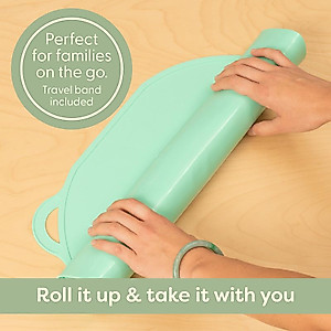 UpwardBaby Silicone Baby & Toddler Placemats - Non-Slip Table Protector for Eating at Home & Restaurants - Baby Essentials - Silicone Placemat