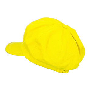 e4Hats.com Wario Waluigi Embroidered Cotton Newsboy Cap - Yellow OSFM
