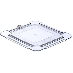 Carlisle FoodService Products 10316U07 StorPlus Sixth Size Polycarbonate Universal Flat Surface Food Pan Lid, Clear