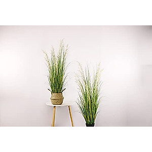 AfanD Artificial Plant 47in（2pack） Tall Artificial Grass Plant,Faux Plants Indoor Home Decorative Artificial Plants & Flowers in Pot Fake Plant, House Plant Indoor