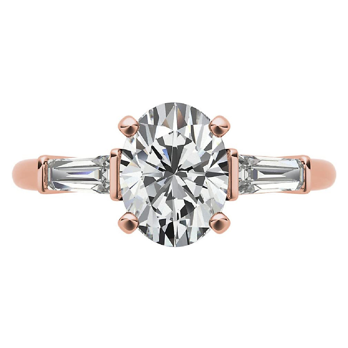 925 Silver, 10K/14K/18K Solid Gold Moissanite Engagement Ring, 4.75 CT Oval Cut Handmade Solitaire Ring Diamond Wedding Ring for Womans, Birthday Gifts, VVS1 Colorless