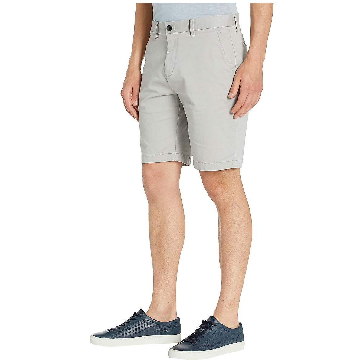 Tommy Hilfiger Men's Casual Stretch Chino Shorts, Drizzle, 33