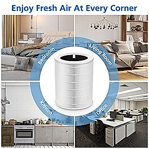 Core 600s Pet Replacement Filter Compatible for LEVOIT Core 600S Air Purifier, 3-in-1 H13 True HEPA Filter and Activated Carbon 600s Filter, Core 600S-RF-PA, 2 Pack