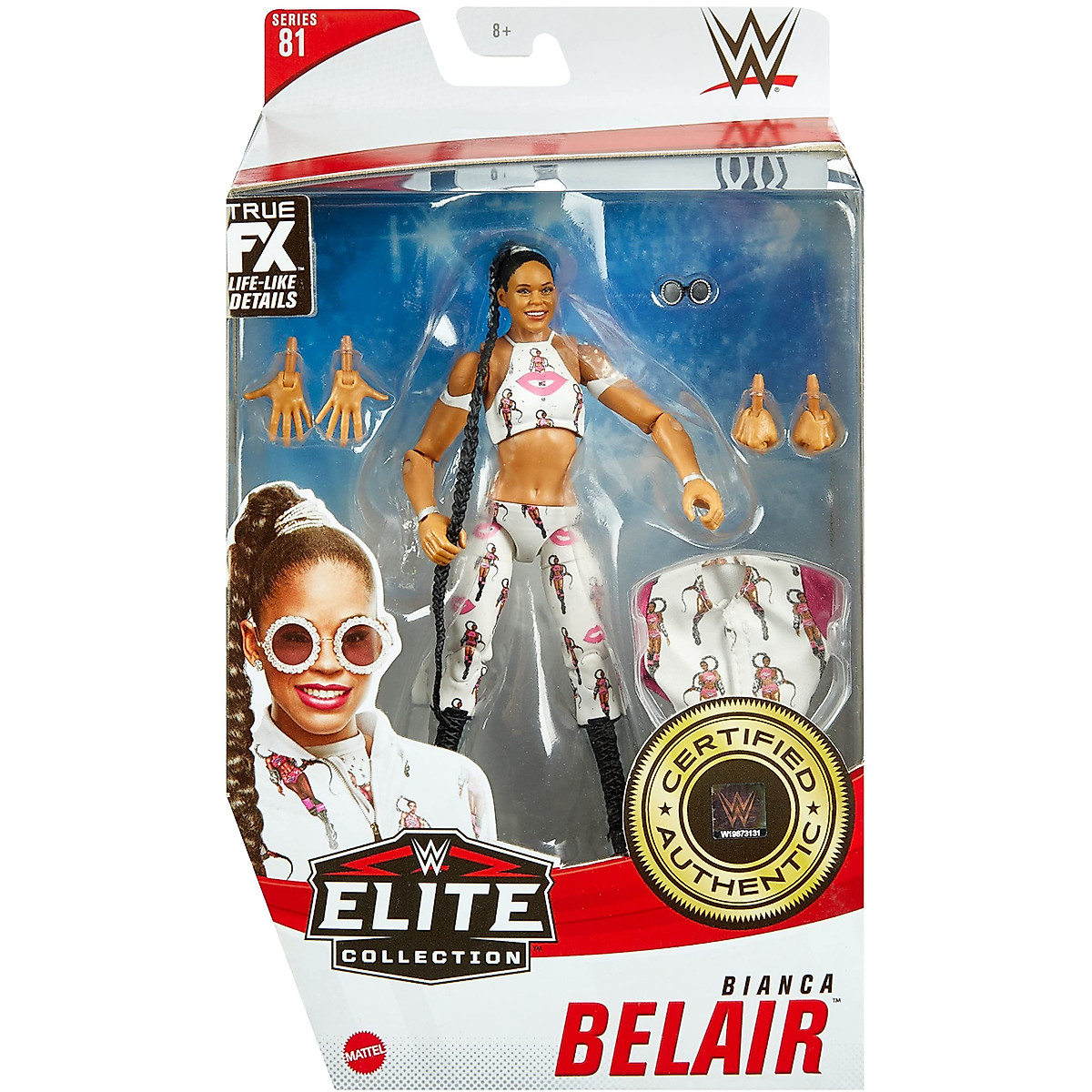 WWE Bianca Bel Air Elite Collection Series 81 Action Figure 6 in Posable Collectible Gift Fans Ages 8 Years Old and Up​