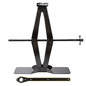 LEADBRAND Scissor Jack, 2.5 Ton(5,511lbs), Oversized Base, with Positive and Negative Screw, Saving Strength Design, Ideal for Auto/Pickup/Truck/SUV/MPV