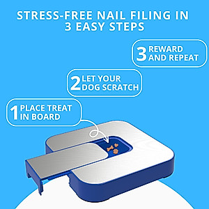 Skuun Dog Scratch Board for Large Dogs, Dog Nail Trimmer for Large Breed, Stress-Free Dog Nail Grinder Large Breed