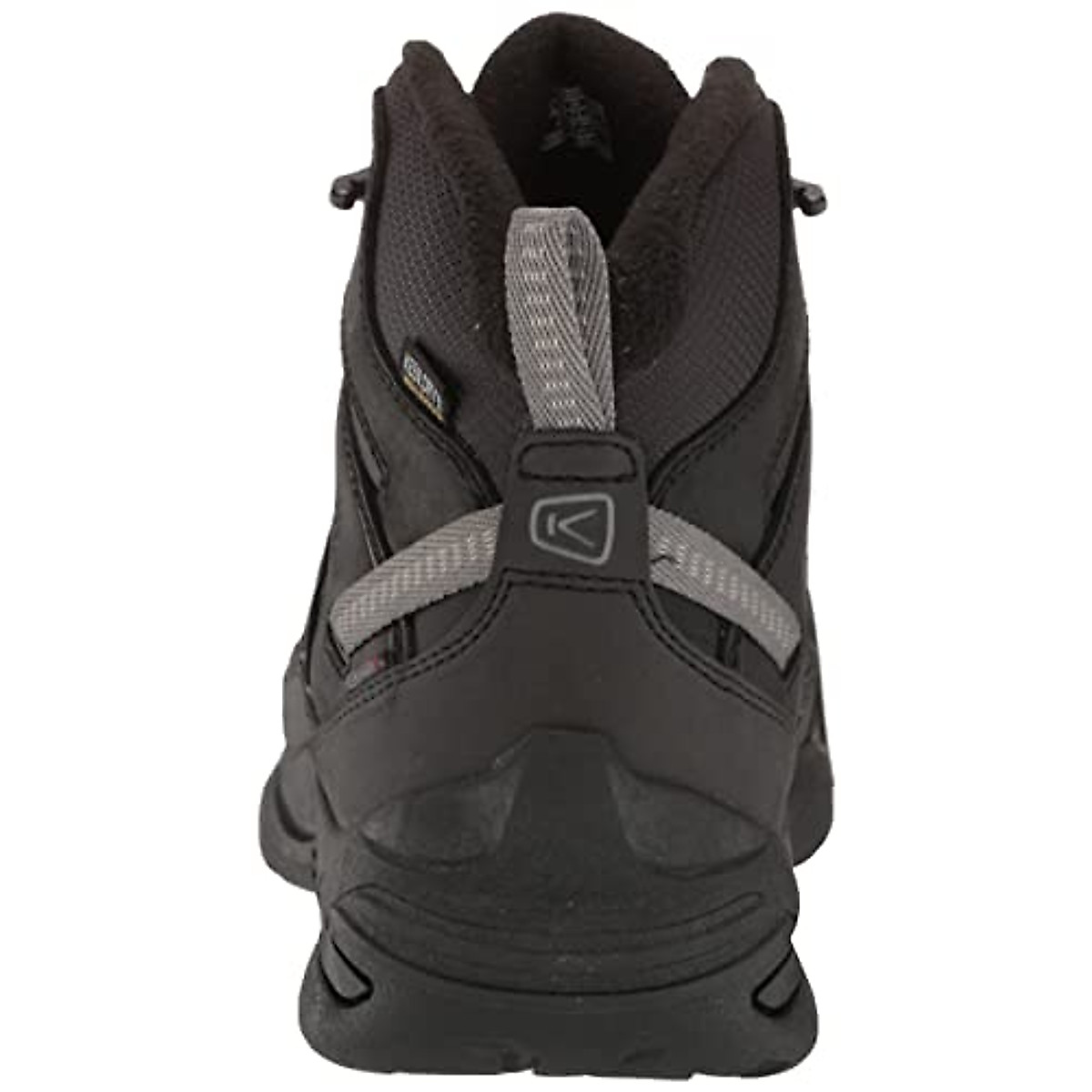 KEEN Men's Circadia Mid Heigh Polar Insulated Waterproof Hiking Boots, Black/Steel Grey, 10