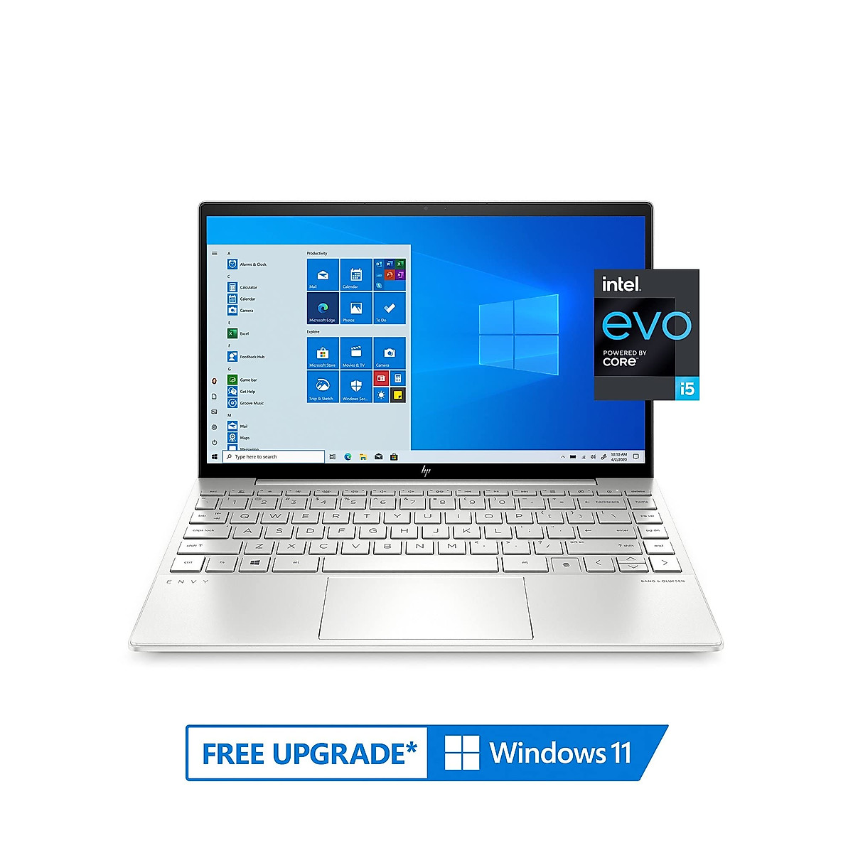 2022 Newest HP Envy 13.3'' FHD Laptop Computer for Business & Student, Intel 11th Gen Core i5-1135G7 up to 4.2GHz, 8GB RAM, 512GB PCle SSD, Fingerprint Reader, Backlit Keyboard, Win 10, Silver