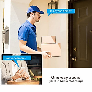 Inwerang 5MP 2.5'' PoE PTZ IP Camera with Mic/Audio, IP Dome Security Camera Outdoor, Waterproof IP66, 2.8mm Lens, 60ft IR Night Vision, Pan 0~355° Tilt 0~90°