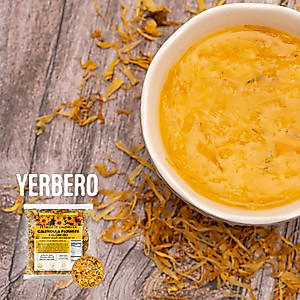 Yerbero - Calendula Flowers Loose Herbal Tea 2oz (56g) | Marigold Flowers | Flores De Calendula | For Brewing Calendula Tea, Culinary Creations, and Natural Edible Purposes | Crafted By Nature100% All Natural Fresh Tea | Non-GMO.