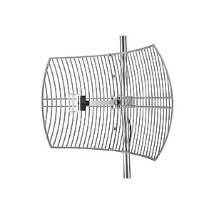 Alfa Weatherproof 2.4GHz 24dBi High Performance Die Cast Reflector Grid Wireless LAN Antenna - For 802.11b,g,N Wireless Wi-Fi