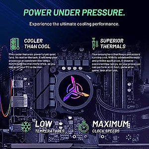 Skytech Azure Gaming PC, Ryzen 7 5700X 3.4 GHz (4.6GHz Turbo Boost), NVIDIA RTX 4060 8GB GDDR6X, 1TB NVME, 16GB DDR4 RAM 3200, 650W Gold PSU, Wi-Fi, Win 11 Home