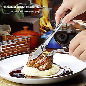 20 Piece Silverware Set Flatware Cutlery Set Stainless Steel Kitchen Utensils Service for 4, Dishwasher Safe, Mirror Polished Dinner Knife, Fork, Spoon for Home and Restaurant (Silver)