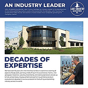 Lake Country Manufacturing SDO Microfiber and Foam Buffing and Polishing Kit w/Tapered Edge - Blue Heavy Polishing Pad, Orange Polishing Pad and Black Finishing Pad for Compounding (3 Pack, 3.5")