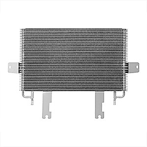 Mishimoto MMTC-F2D-03SL Transmission Cooler Compatible With Ford 6.0 Powerstroke 2003-2007 Silver