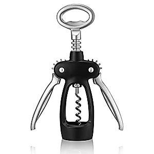 KITVINOUS Wine Bottle Opener, Premium Wing Corkscrew Wine Opener with No-Stick Worm, Multi-Purpose Winged Corkscrews for Wine and Beer Bottles
