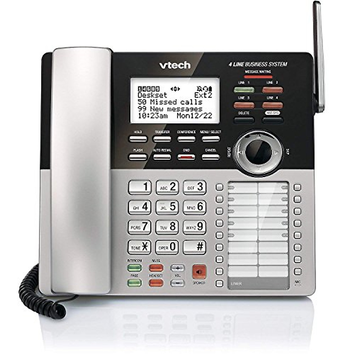 VTech CM18245 Extension Deskset for VTech CM18845 Small Business Office Phone System (Renewed)