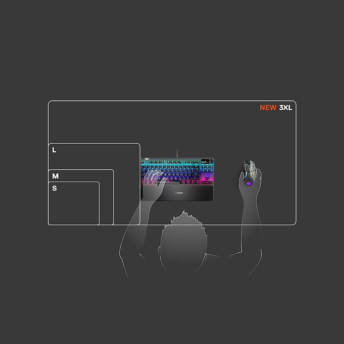 SteelSeries QcK Gaming Surface - Small Cloth - Mouse Pad of All Time - Optimized For Gaming Sensors