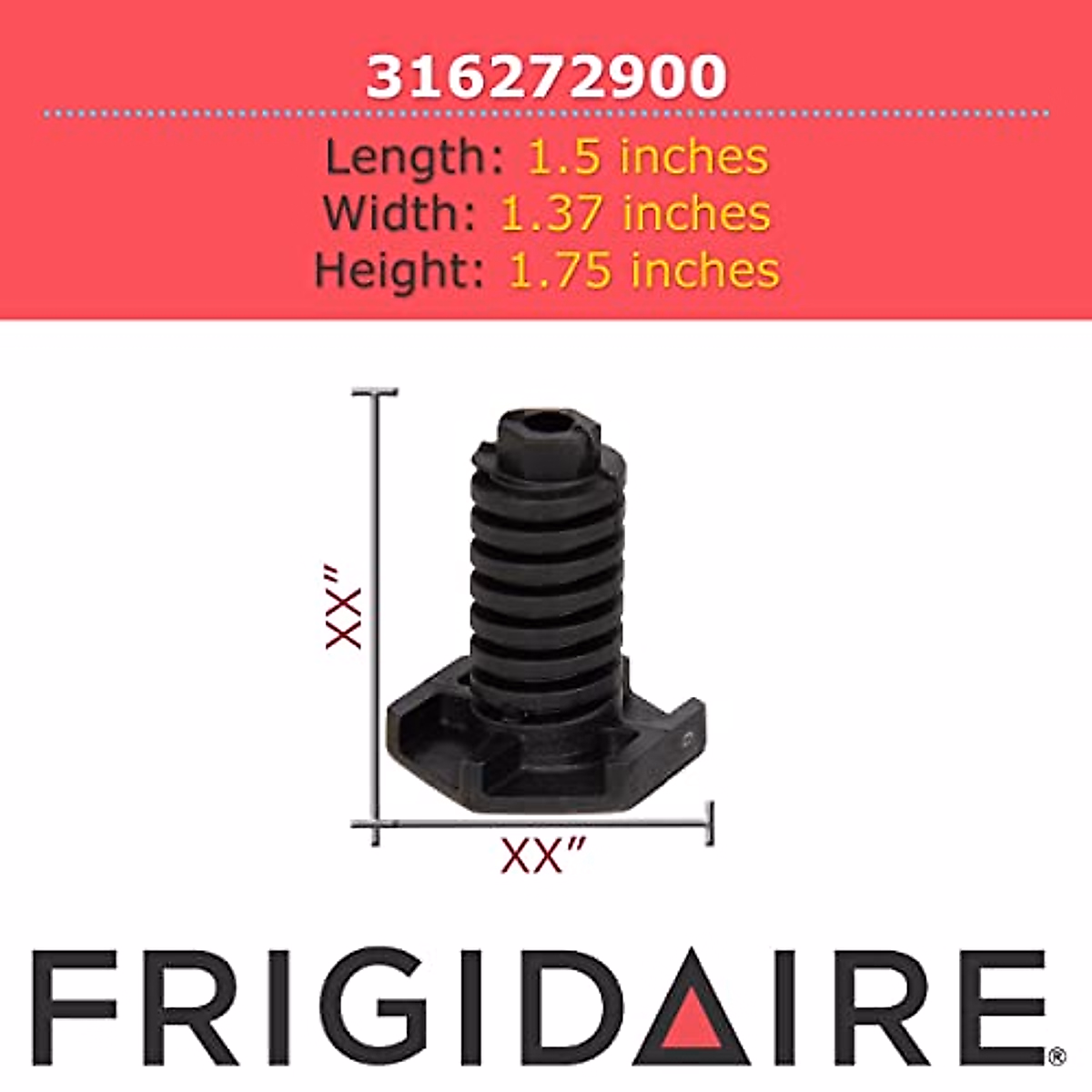 Frigidaire 316272900 Range/Stove/Oven Leveling Leg