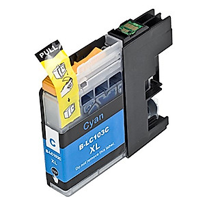 24 Pack Compatible with Brother LC101 , LC103 6 Black, 6 Cyan, 6 Magenta, 6 Yellow for use with Brother DCP-J152W, MFC-J245, MFC-J285DW, MFC-J4310DW, MFC-J4410DW, MFC-J450DW, MFC-J4510DW, MFC-J4610DW, MFC-J470DW, MFC-J4710DW, MFC-J475DW, MFC-J650DW, MFC-J