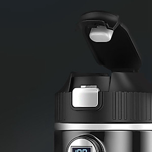 Car Heating Cup Car Kettle Portable Easily Washing Electric Heat Water Cup Car Heated Mug for Heating Water Outdoor Work, Black