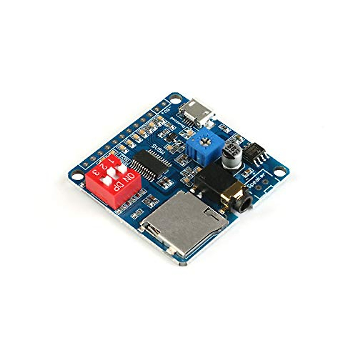 Voice Playback Module MP3 Voice Module Board WAV Decoding Trigger MP3 Playback Serial Control SD/TF Card for Arduino DY-SV5W