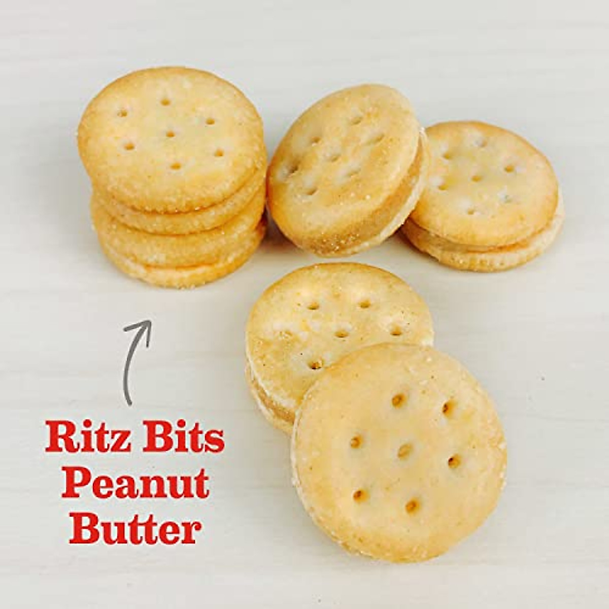 RITZ Bits Peanut Butter Cracker Sandwiches, Big Bag, 3 Ounce (Pack of 12)